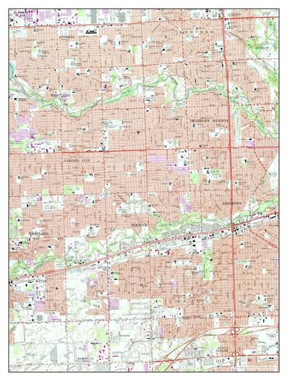 Usa Timeless Maps Inkster Michigan Map Editorial Stock Photo - Stock ...