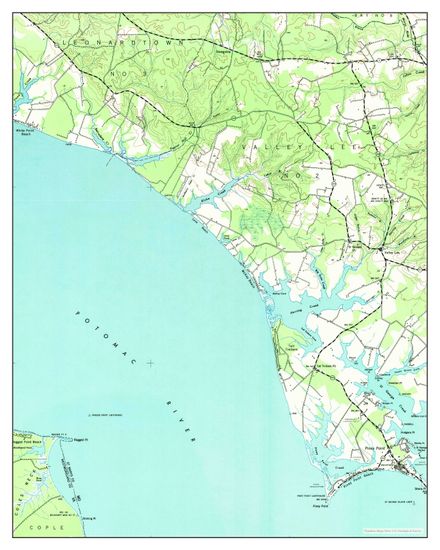 Usa Timeless Maps Piney Point Maryland Editorial Stock Photo - Stock ...
