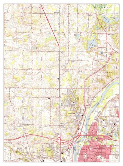 Usa Timeless Maps Cedar Springs Sw Editorial Stock Photo - Stock Image ...
