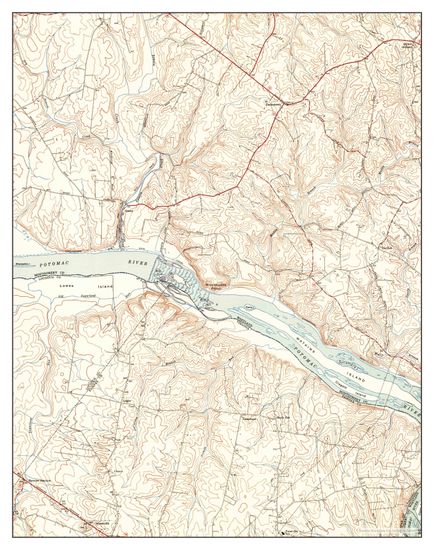 Usa Timeless Maps Seneca Maryland Map Editorial Stock Photo - Stock ...