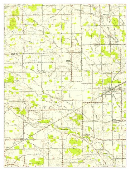 Usa Timeless Maps Carleton Michigan Map Editorial Stock Photo - Stock ...