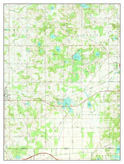 Usa Timeless Maps Galien Michigan Map Editorial Stock Photo - Stock ...