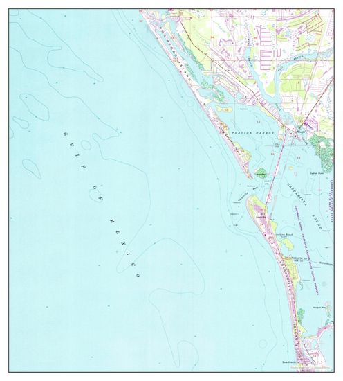 Usa Timeless Maps Placida Florida Map Editorial Stock Photo - Stock Image | Shutterstock