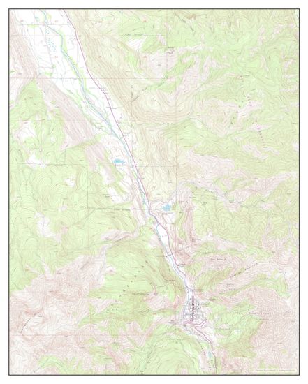 Usa Timeless Maps Ouray Colorado Map Editorial Stock Photo - Stock ...