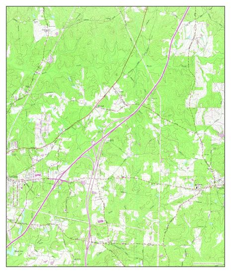 Usa Timeless Maps Mountville Georgia Map Editorial Stock Photo - Stock ...