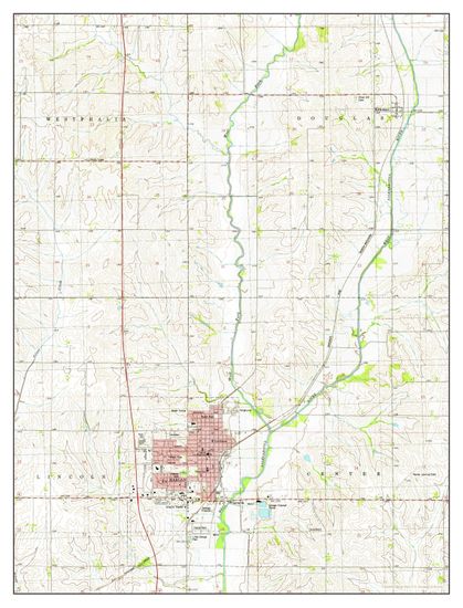 Usa Timeless Maps Harlan Iowa Map Editorial Stock Photo - Stock Image ...