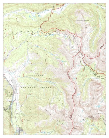 Usa Timeless Maps Tincup Colorado Map Editorial Stock Photo - Stock ...