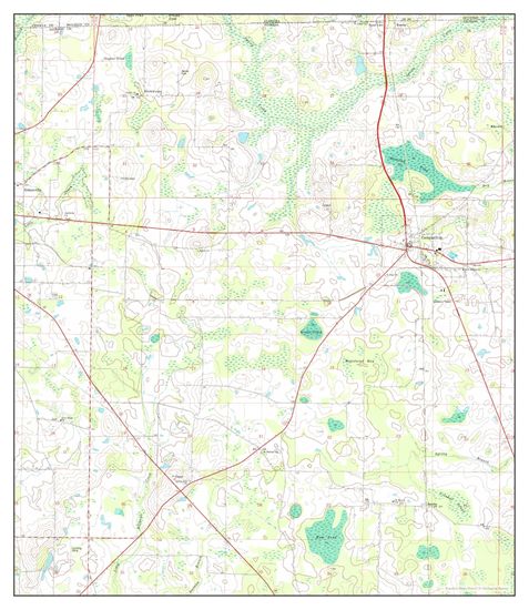 Usa Timeless Maps Campbellton Florida Map Editorial Stock Photo - Stock ...
