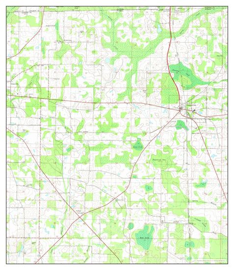 Usa Timeless Maps Campbellton Florida Map Editorial Stock Photo - Stock ...