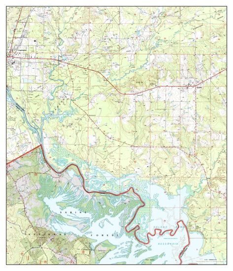 Usa Timeless Maps Logansport East Louisiana Editorial Stock Photo ...