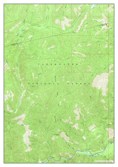 Usa Timeless Maps Cayuse Junction Idaho Editorial Stock Photo - Stock ...