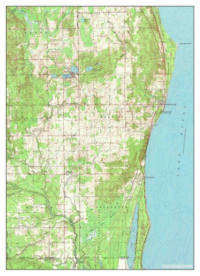 Usa Timeless Maps Harrisville Michigan Map Editorial Stock Photo ...