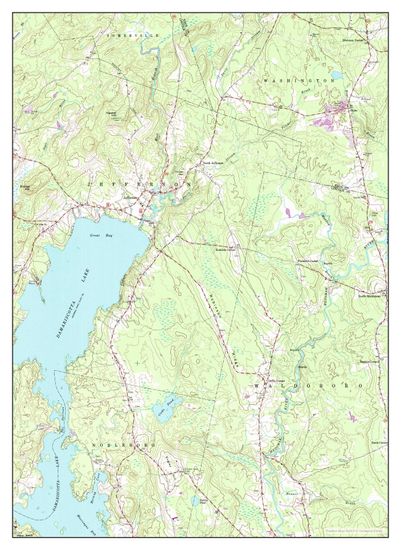 Usa Timeless Maps Jefferson Maine Map Editorial Stock Photo - Stock ...