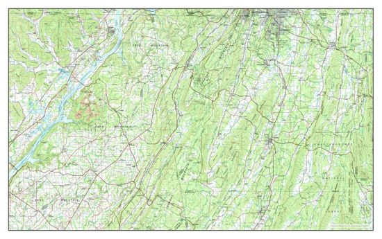 Usa Timeless Maps Chickamauga Georgia Map Editorial Stock Photo - Stock ...