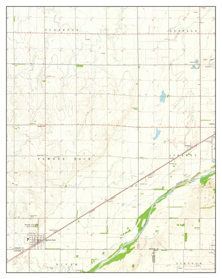 Usa Timeless Maps Pawnee Rock Kansas Editorial Stock Photo - Stock ...