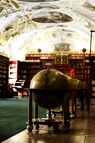Row Different Ancient Globes Seen Standing Editorial Stock Photo ...