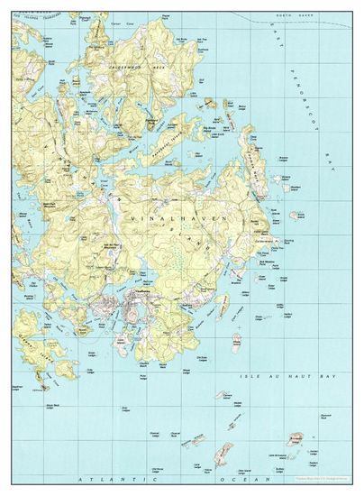 Usa Timeless Maps Vinalhaven Maine Map Editorial Stock Photo - Stock ...