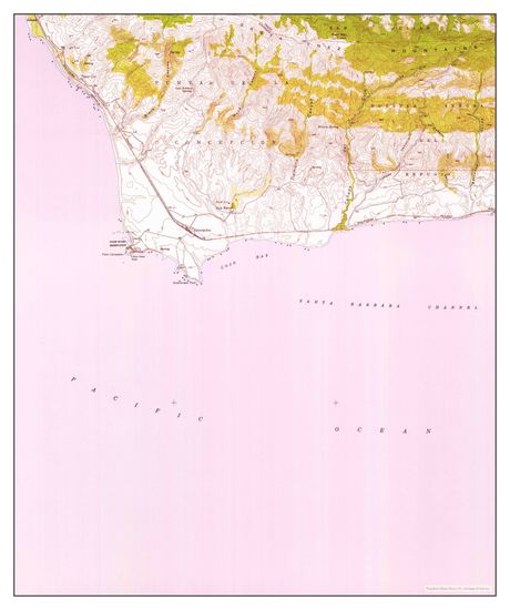 Usa Timeless Maps Point Conception California Editorial Stock Photo ...
