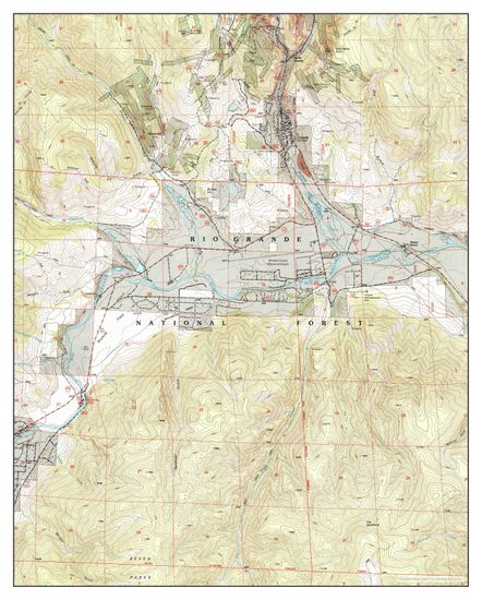 Usa Timeless Maps Creede Colorado Map Editorial Stock Photo - Stock ...
