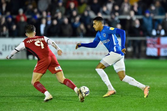Miguel Azeez 27 Portsmouth On Attack Editorial Stock Photo - Stock ...