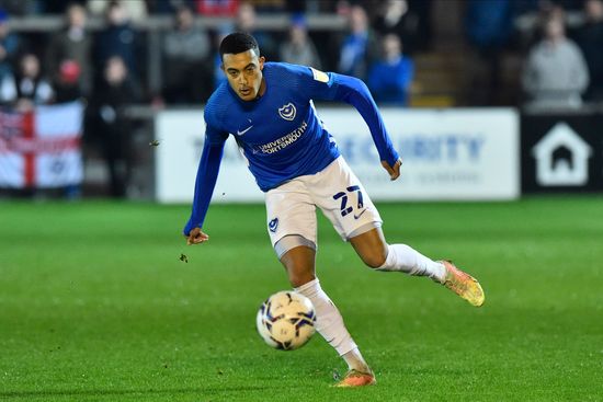 Miguel Azeez 27 Portsmouth During Efl Editorial Stock Photo - Stock ...