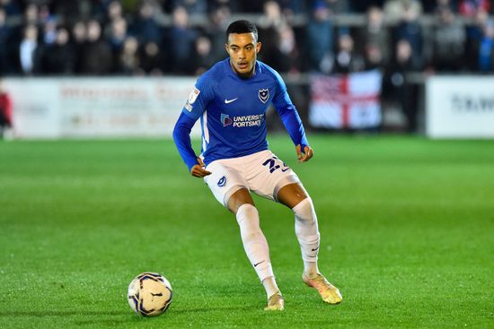 Miguel Azeez 27 Portsmouth During Efl Editorial Stock Photo - Stock ...