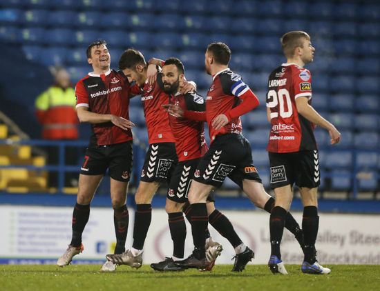 Glenavon Vs Crusaders Crusaders Jordan Forsythe Editorial Stock Photo ...