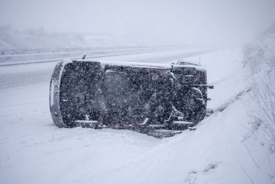 Snow Caused Serious Obstacles Road Traffic Editorial Stock Photo ...