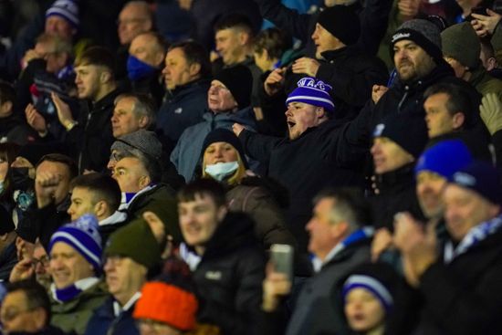 Barrow Fans Celebrate During Fa Cup Editorial Stock Photo - Stock Image ...