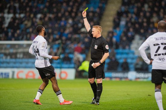 Referee Alan Young Gives Ipswich Town Editorial Stock Photo - Stock ...
