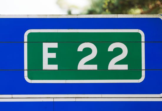 Sign E22 22 Editorial Stock Photo - Stock Image | Shutterstock