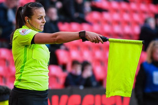 Assistant Referee Lisa Rashid Raises Flag Editorial Stock Photo - Stock ...