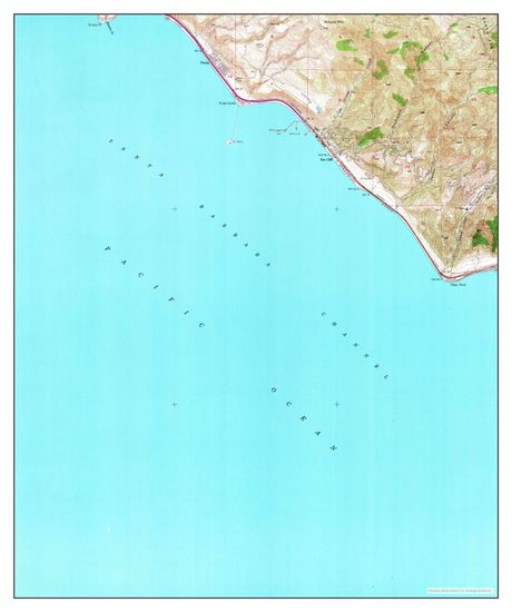 Usa Timeless Maps Pitas Point California Editorial Stock Photo - Stock ...