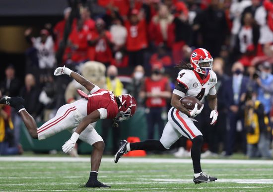 Georgia Bulldogs Running Back James Cook Editorial Stock Photo - Stock ...