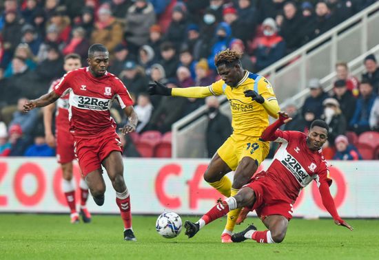 Isaiah Jones Middlesbrough Makes Recovery Tackle Editorial Stock Photo ...