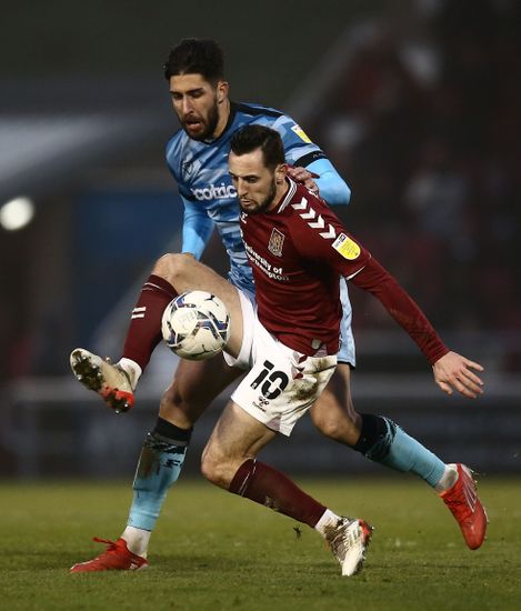Dylan Connolly Northampton Town Competes Ball Editorial Stock Photo ...