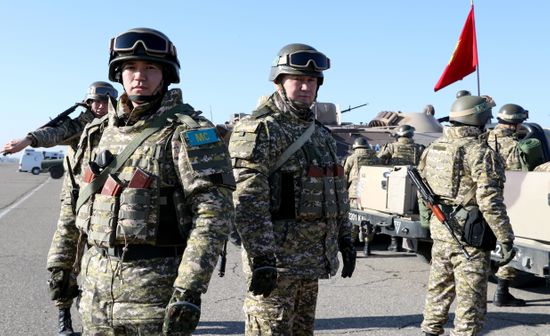 Kyrgyz Military Scorpion Base City Tokmak Editorial Stock Photo - Stock ...