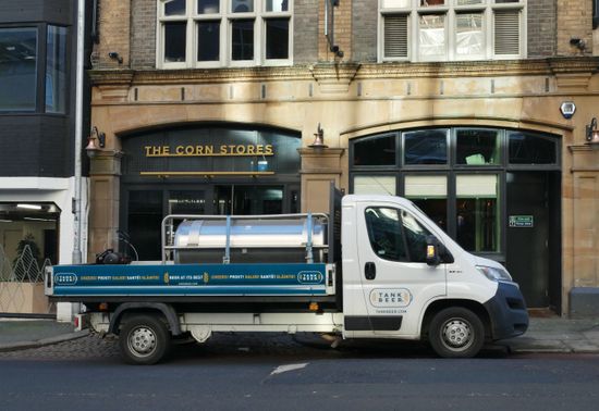 Corn Stores Public House Gets Beer Editorial Stock Photo - Stock Image ...