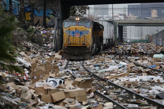Thousands Opened Packages Litter Train Tracks Editorial Stock Photo ...