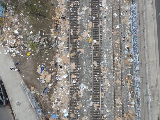 Thousands Opened Packages Litter Train Tracks Editorial Stock Photo ...