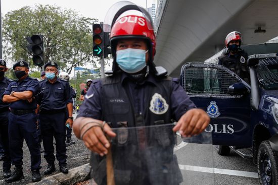 Light Strike Force Officers Royal Malaysian Editorial Stock Photo ...