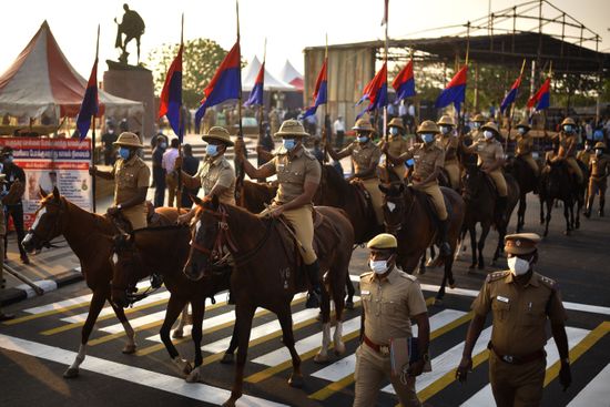 Tamil Nadu State Police Personnel Mounted Editorial Stock Photo - Stock ...