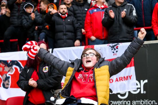 Bristol City Fan Oscar Pycroft Celebrates Editorial Stock Photo - Stock ...