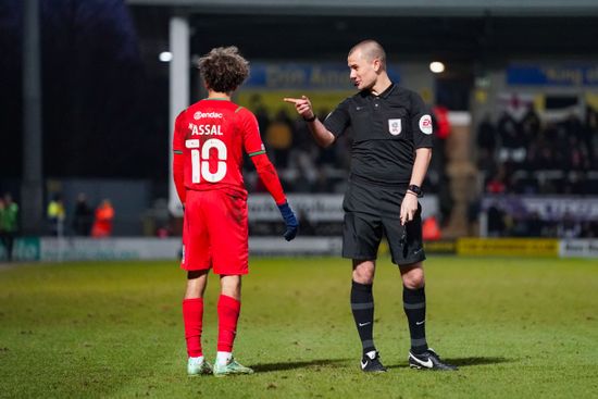 Andrew Kitchen Referee Gestures Reacts Afc Editorial Stock Photo ...