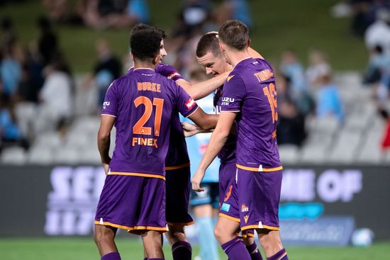 Brandon Oneill Perth Glory Celebrates His Editorial Stock Photo - Stock ...