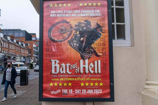Poster Promoting Bat Out Hell Musical Editorial Stock Photo - Stock ...