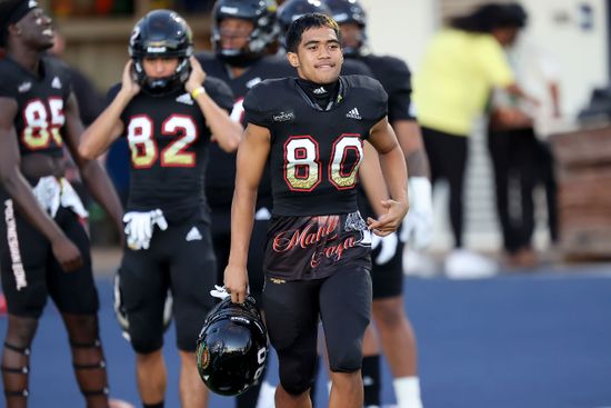 Team Mauka Wide Receiver Kealoha Daniel Editorial Stock Photo - Stock ...