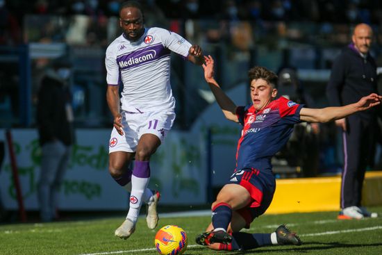 Cagliaris Adam Obert R Fiorentinas Jonathan Editorial Stock Photo ...