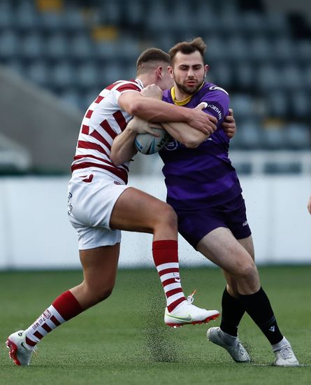 Sam Hallas Newcastle Thunder Tackled During Editorial Stock Photo ...