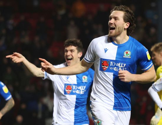 Sam Gallagher Blackburn Rovers Celebrates Scoring Editorial Stock Photo ...
